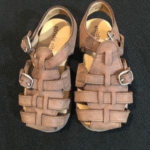 Stride Rite | Shoes | Stride Rite Sandals Brown Leather Size 7m | Poshmark